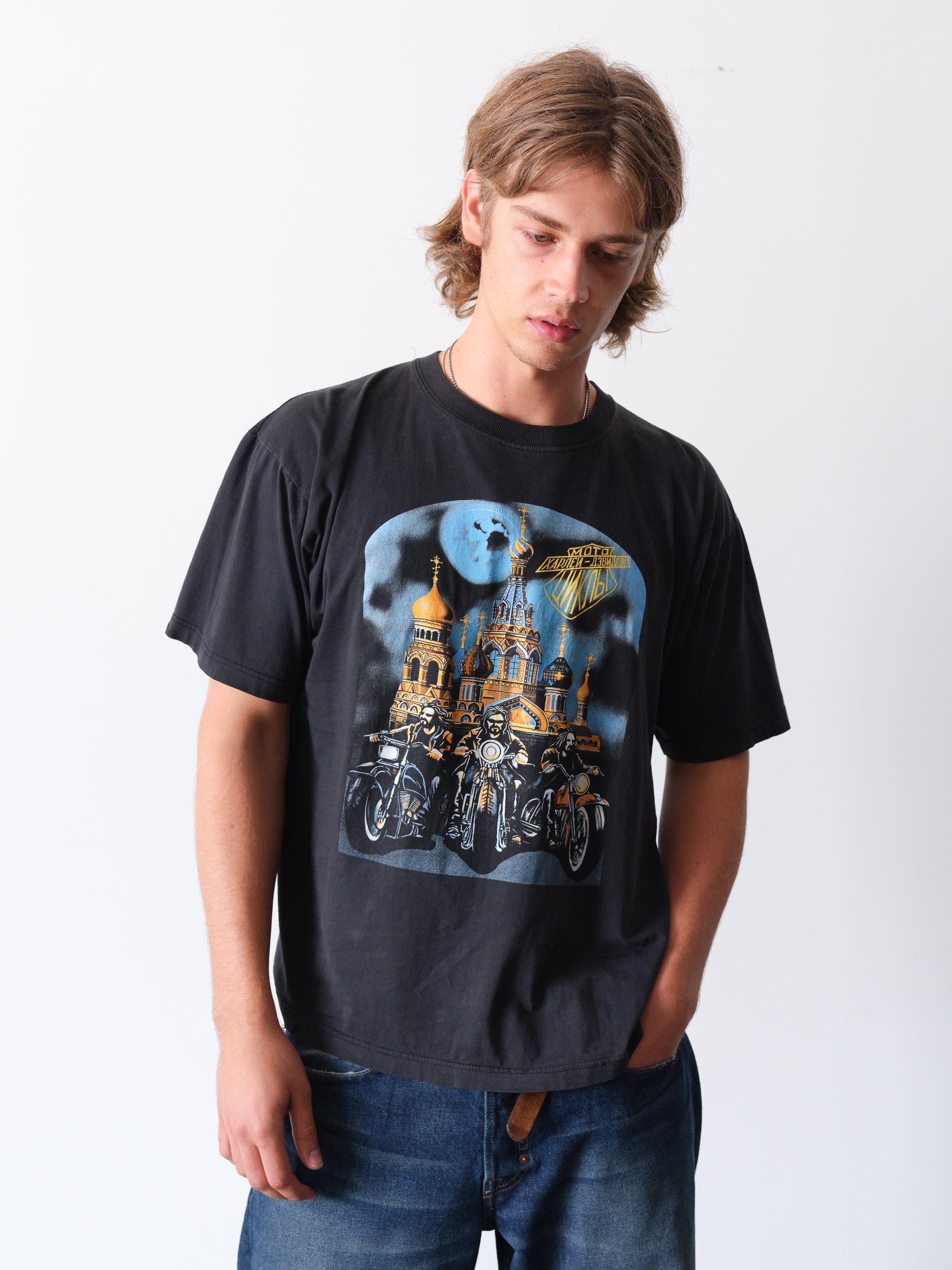 1990s-00s Rare Harley Davidson St. Petersburg Boxy Tee – Ametora