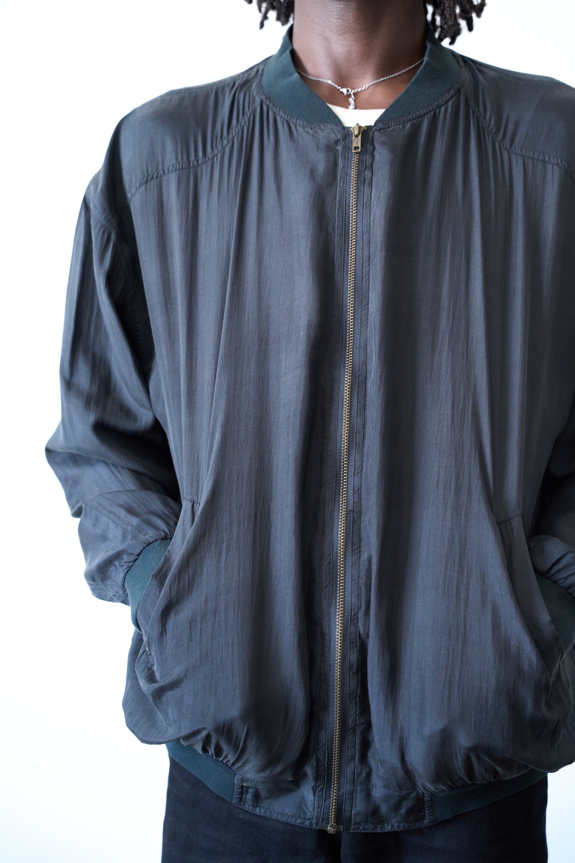 1990s Silk Issey Type Bomber Jacket – Ametora