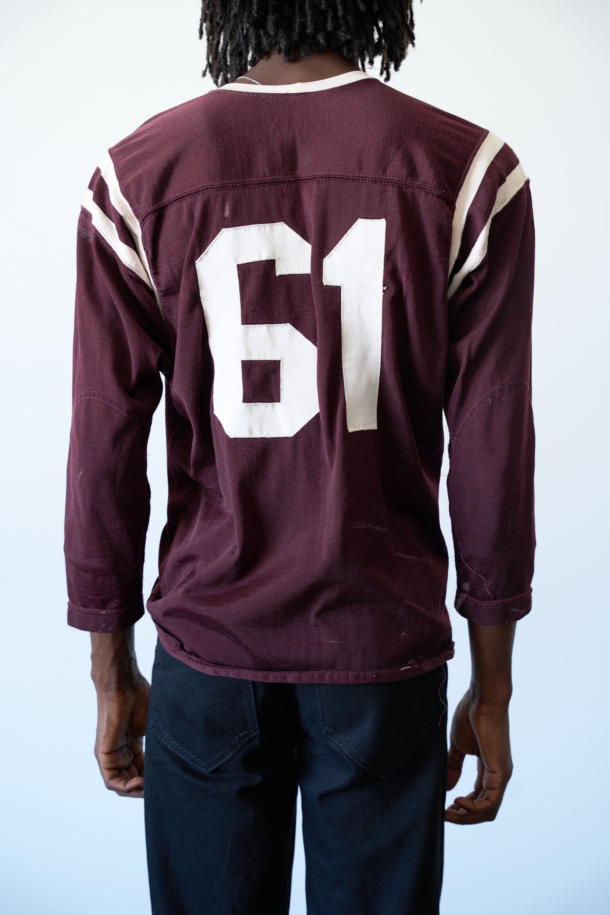 1960s Burgundy "61" Football Jersey – Ametora