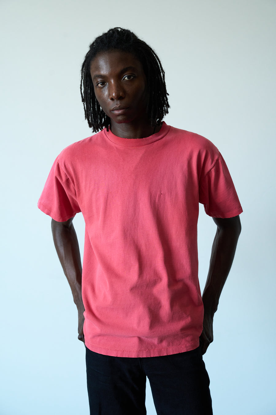 1990s Sun Faded Red Single Stitch Tee – Ametora