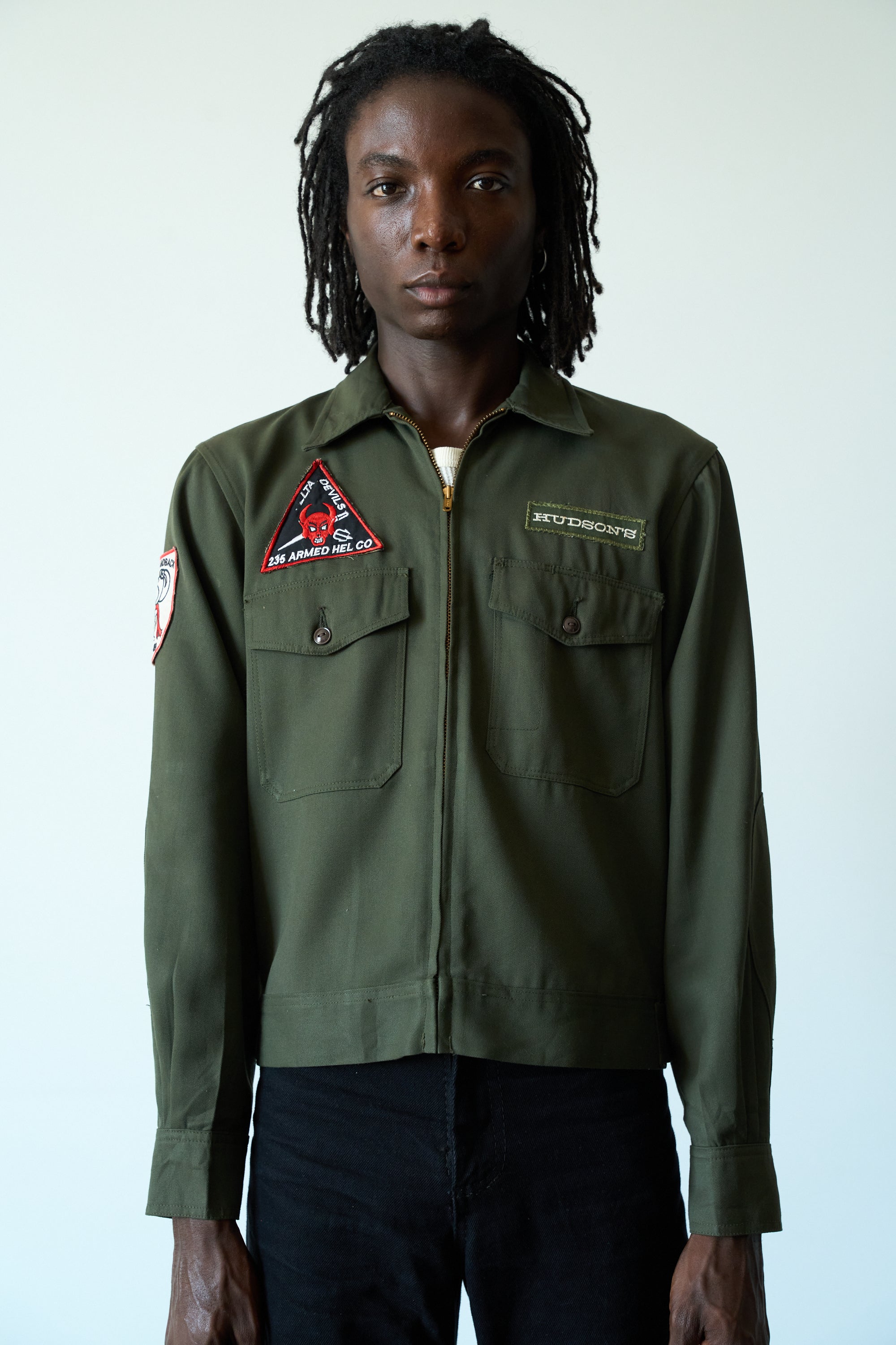 1960s Hart Uniforms Green Two Pocket Patch Work Jacket – Ametora