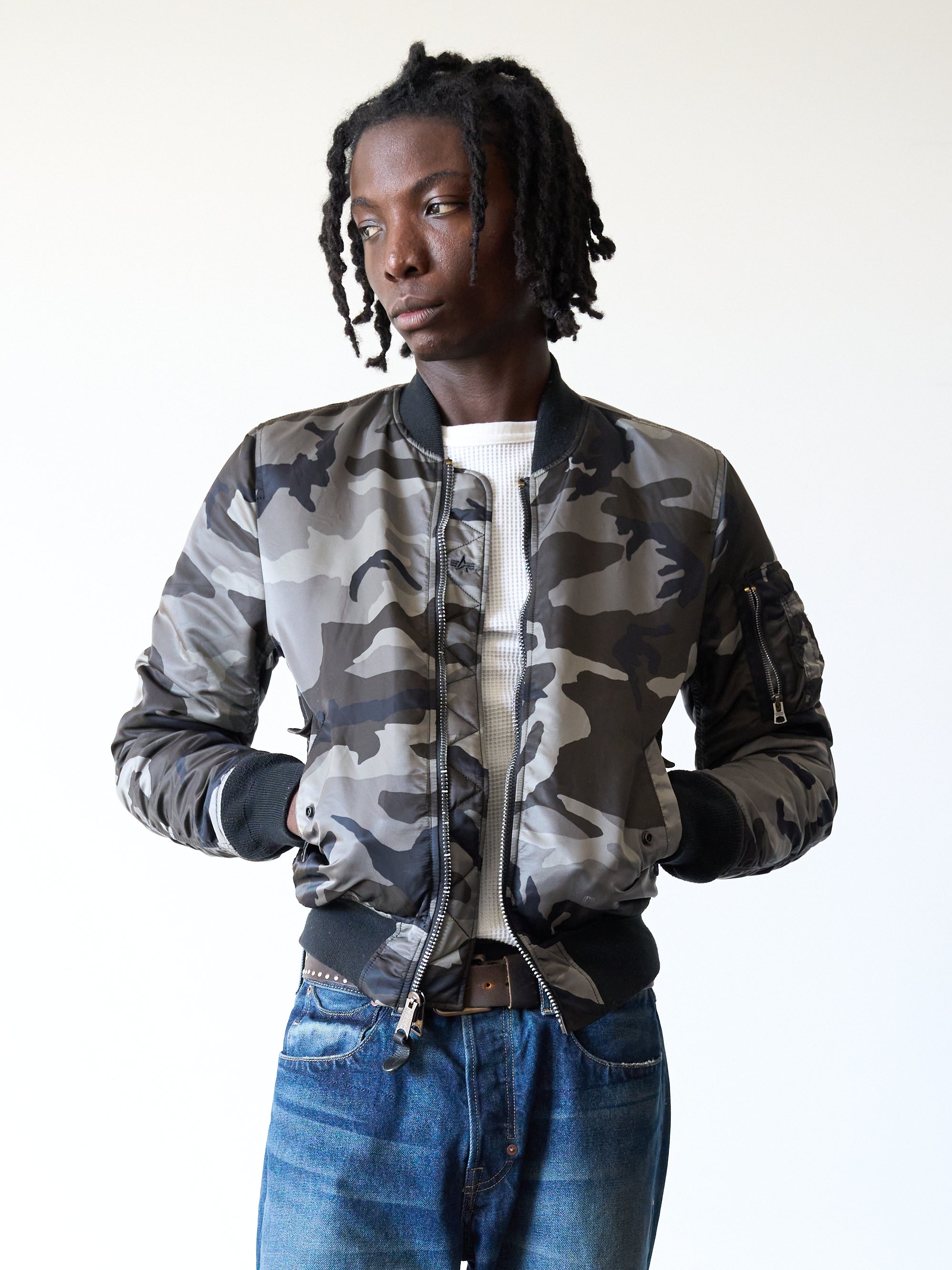2000s MA-1 Camo Bomber Jacket – Ametora