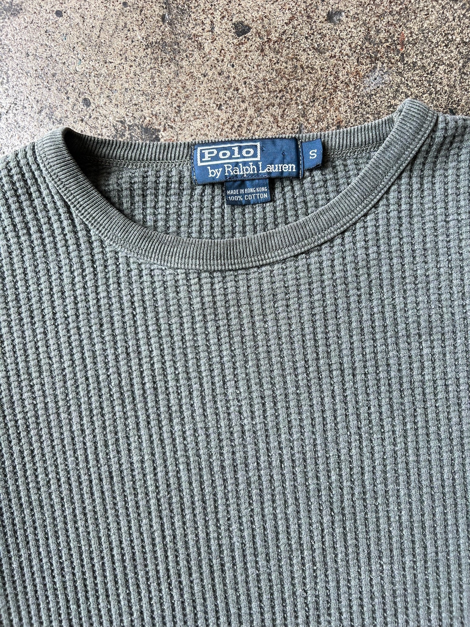 1990s-00s Ralph Lauren Sage Green Thermal – Ametora