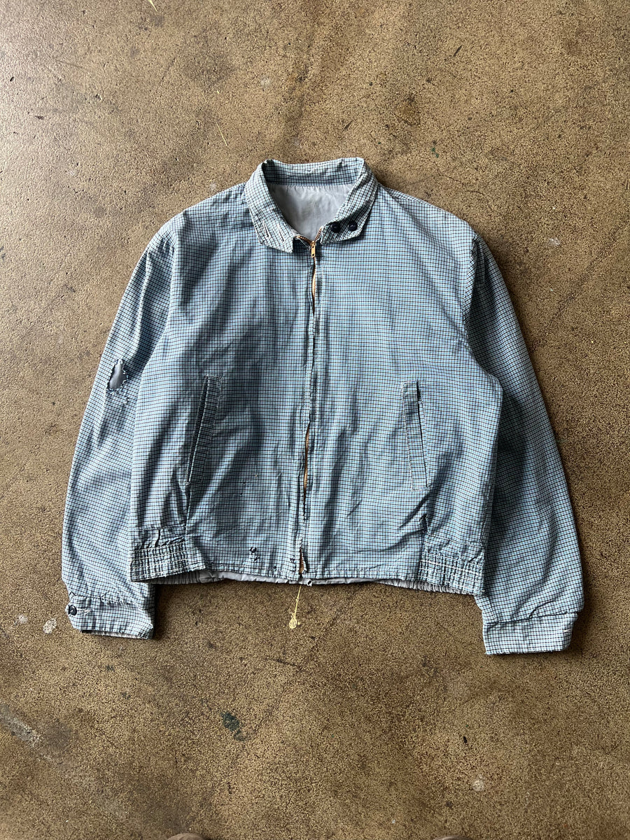 1950s Blue Check Ricky Reversible Jacket – Ametora