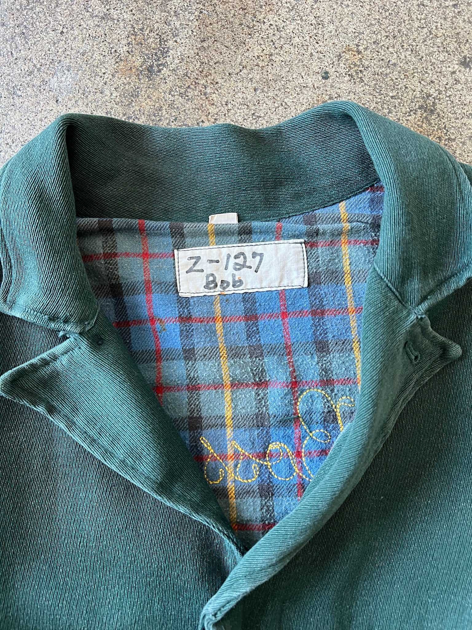 1950s Green Whipcord Chainstitch Jacket – Ametora