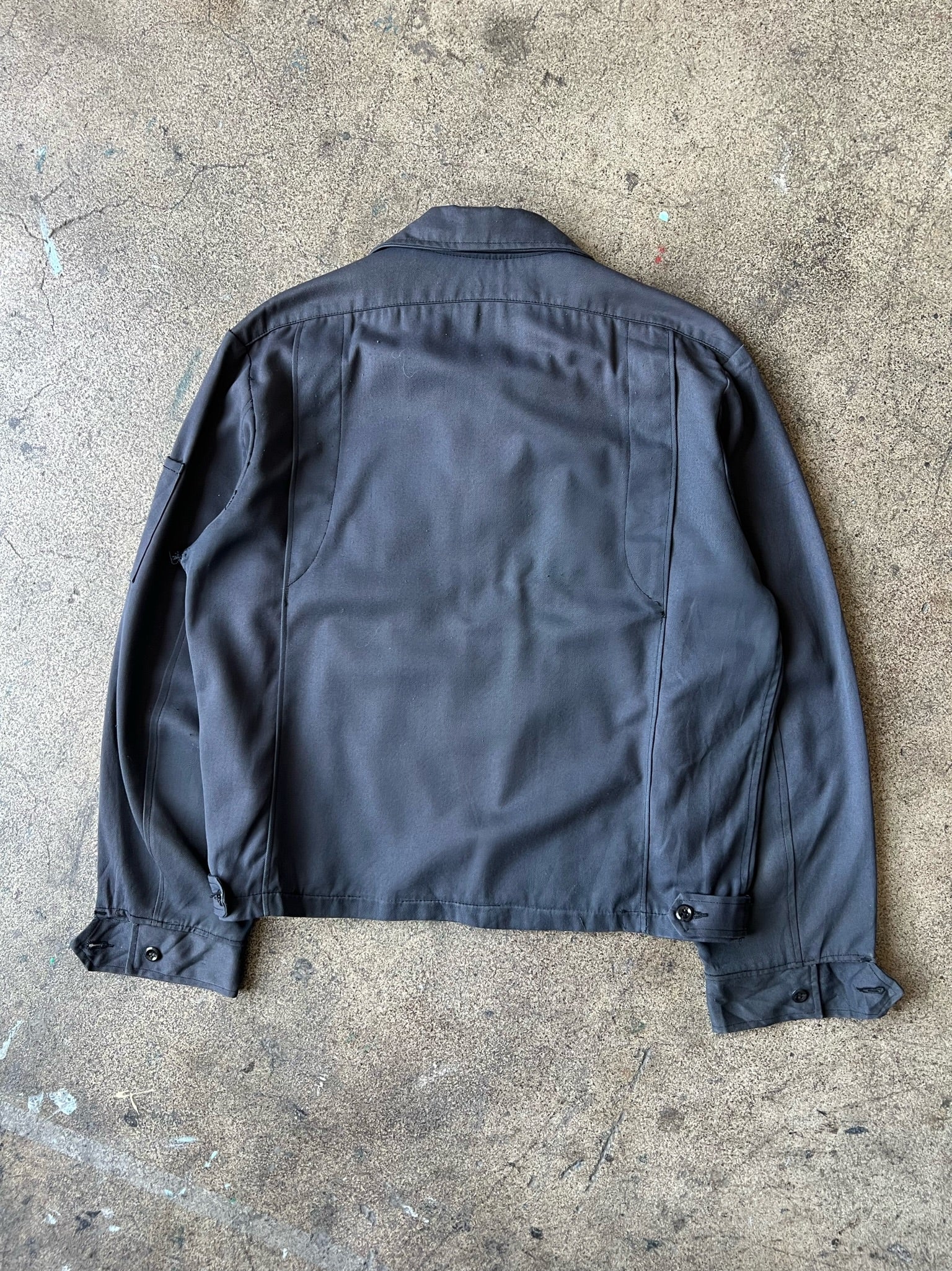 1970s "Jimmy" Faded Gray One Pocket Work Jacket – Ametora