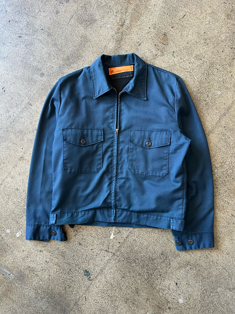 1970s Red Kap Two Pocket Boxy Faded Blue Work Jacket – Ametora