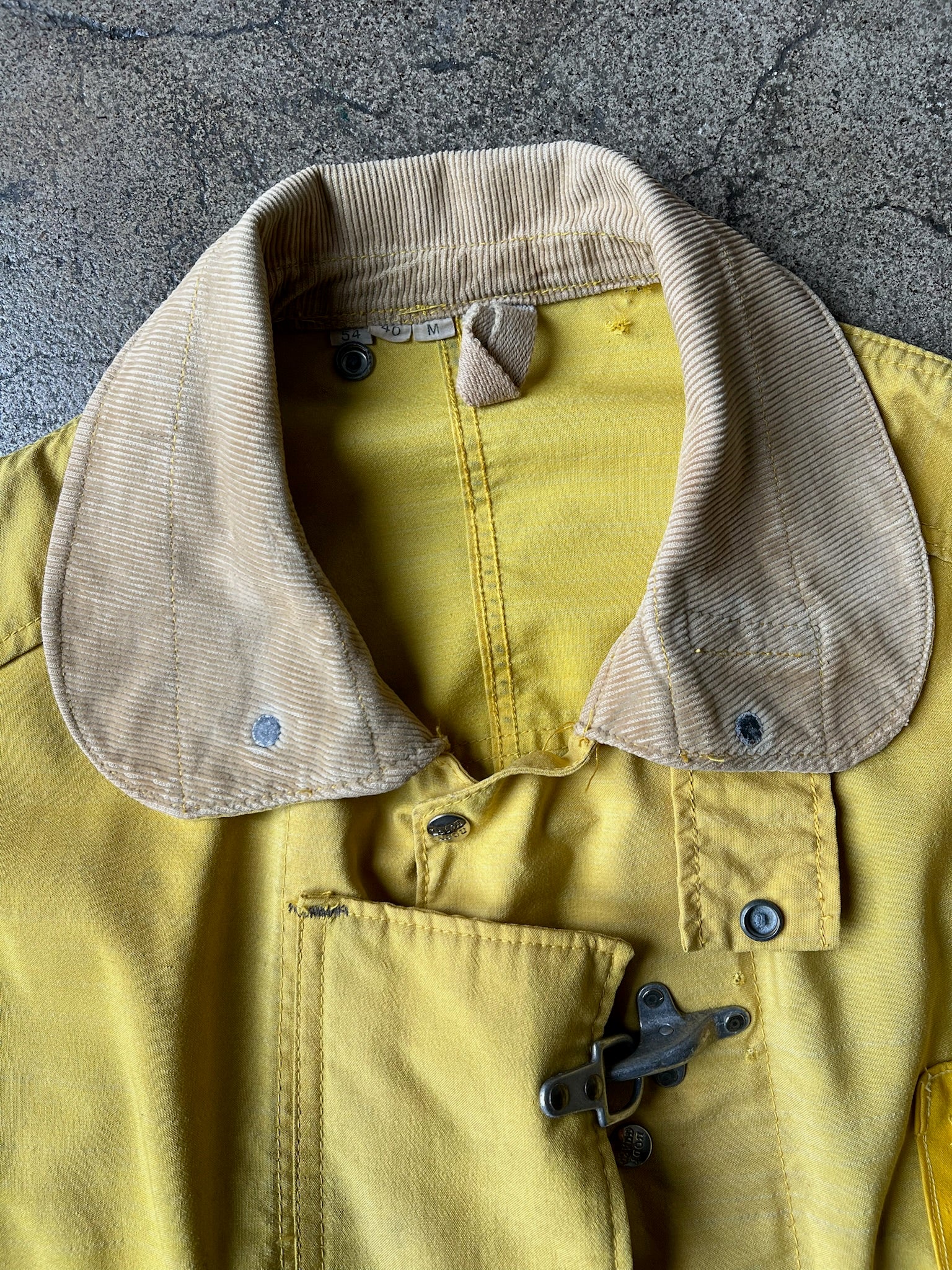 1970s Yellow Fireman Clasp Trench Jacket – Ametora