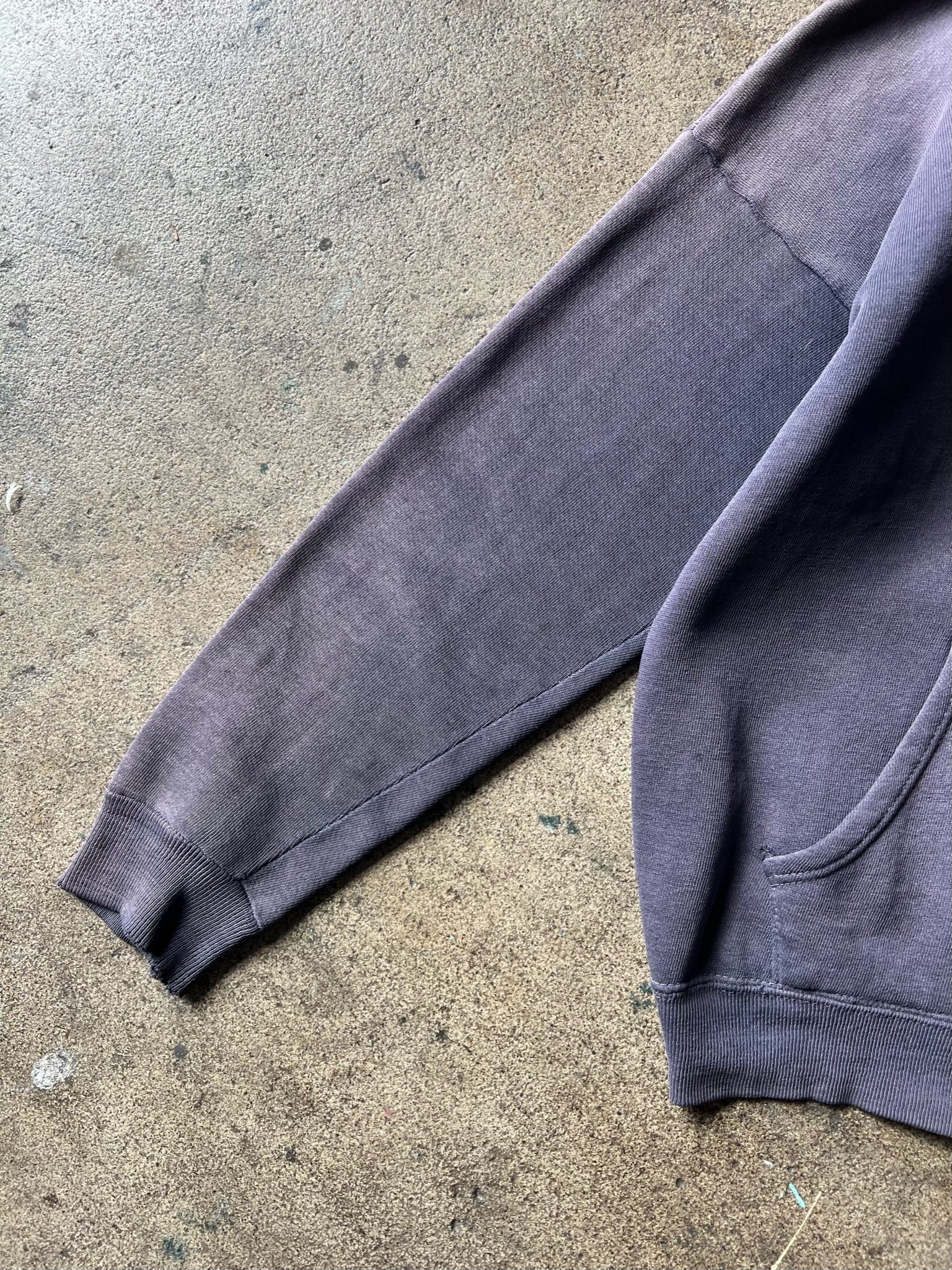 1960s Sun Faded Blue Zip Hoodie – Ametora
