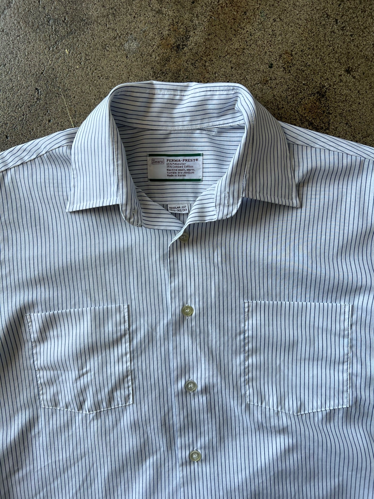 1980s Sears Striped Work Shirt – Ametora