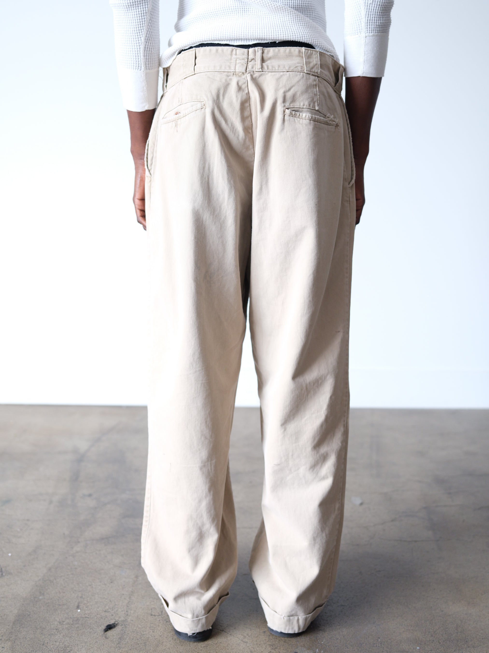 1940s-50s Dickies Repaired Chinos 34" x 31" – Ametora