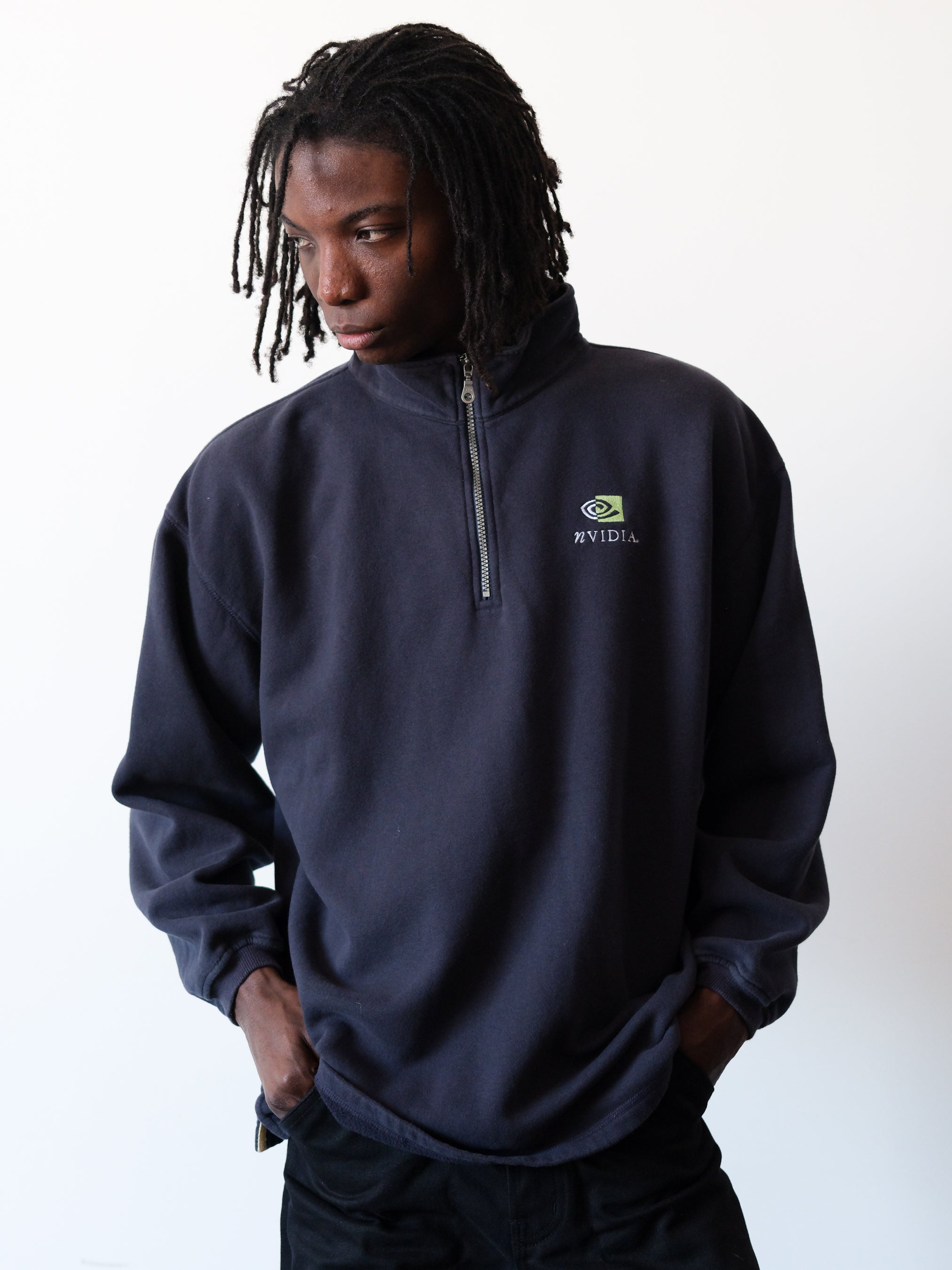 2000s Nvidia Employee Swag Quarter Zip – Ametora