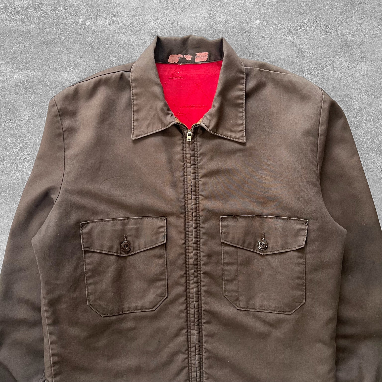 1970s Two Pocket Faded Brown Work Jacket – Ametora