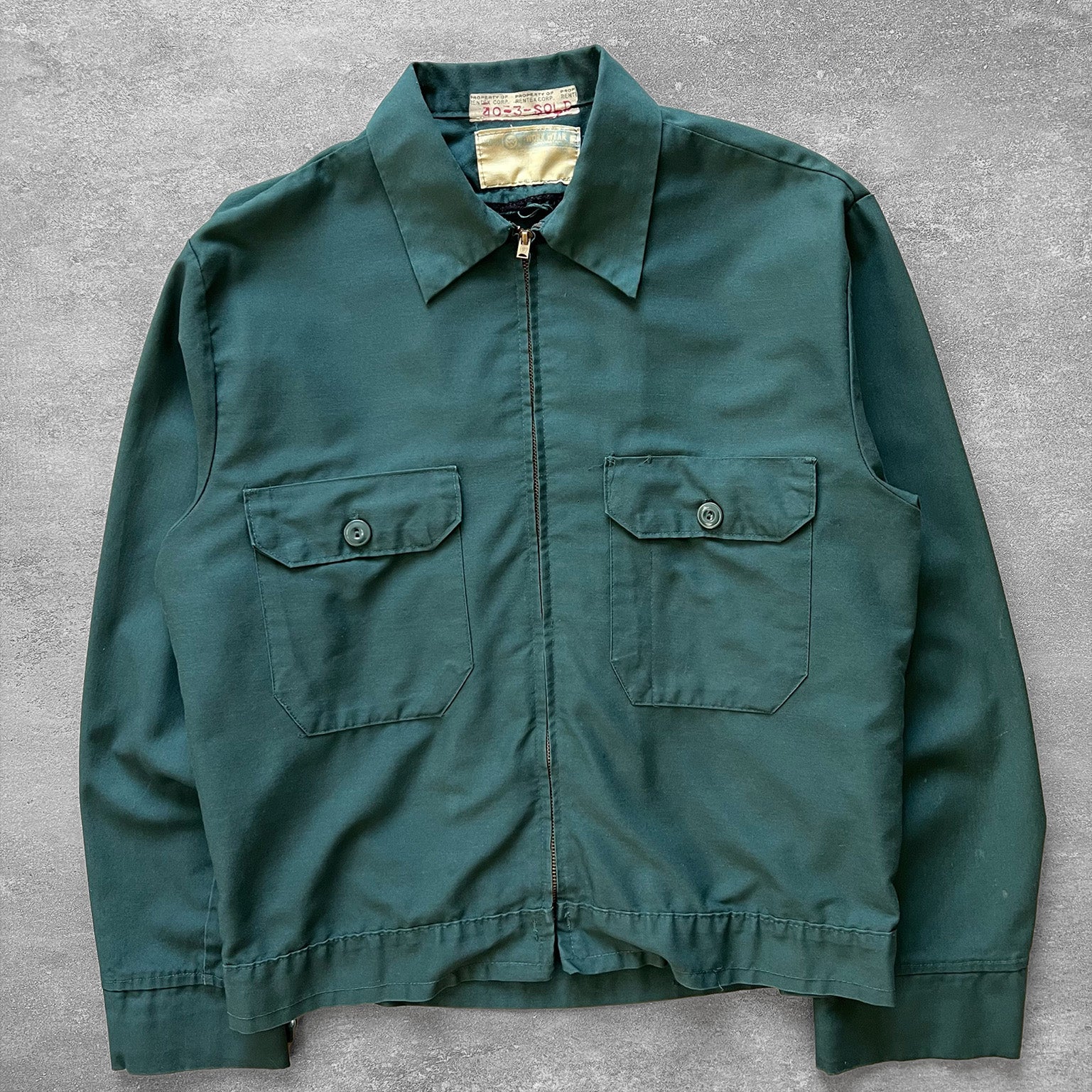 1970s Work Wear Green Work Jacket – Ametora