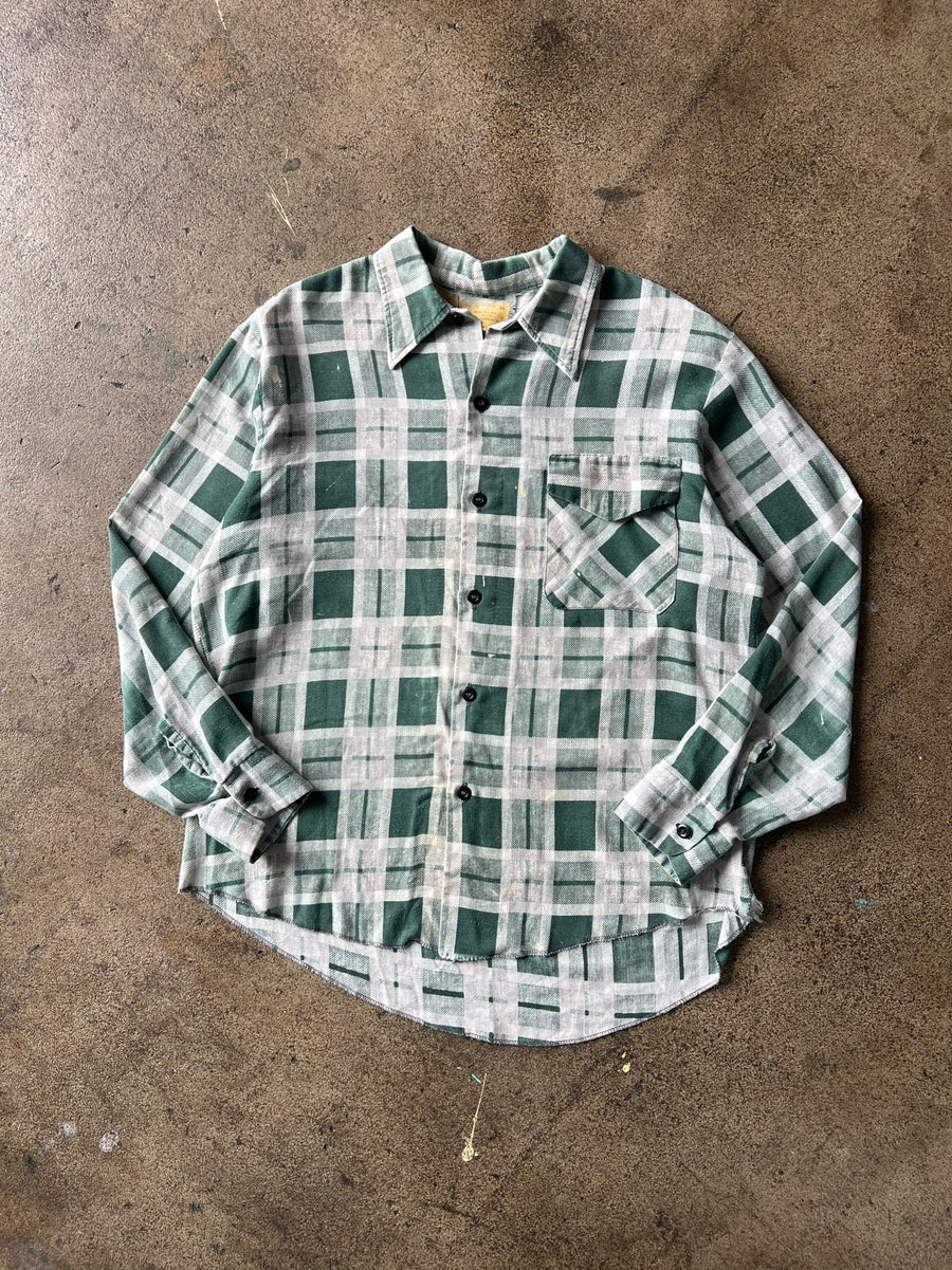 1970s Sears Green Plaid Shirt – Ametora