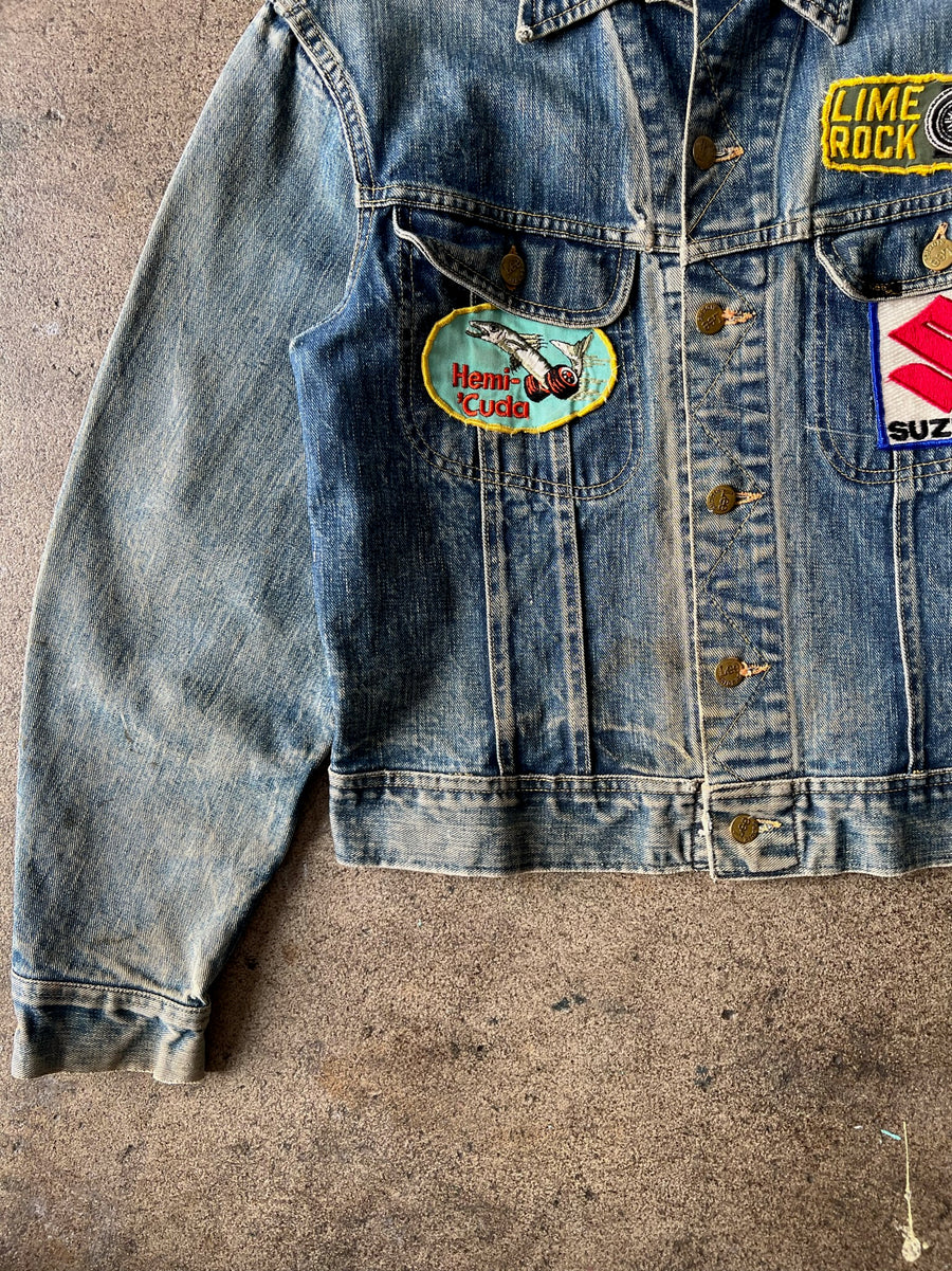 1960s Lee 101J Sanforized Denim Patched Jacket – Ametora