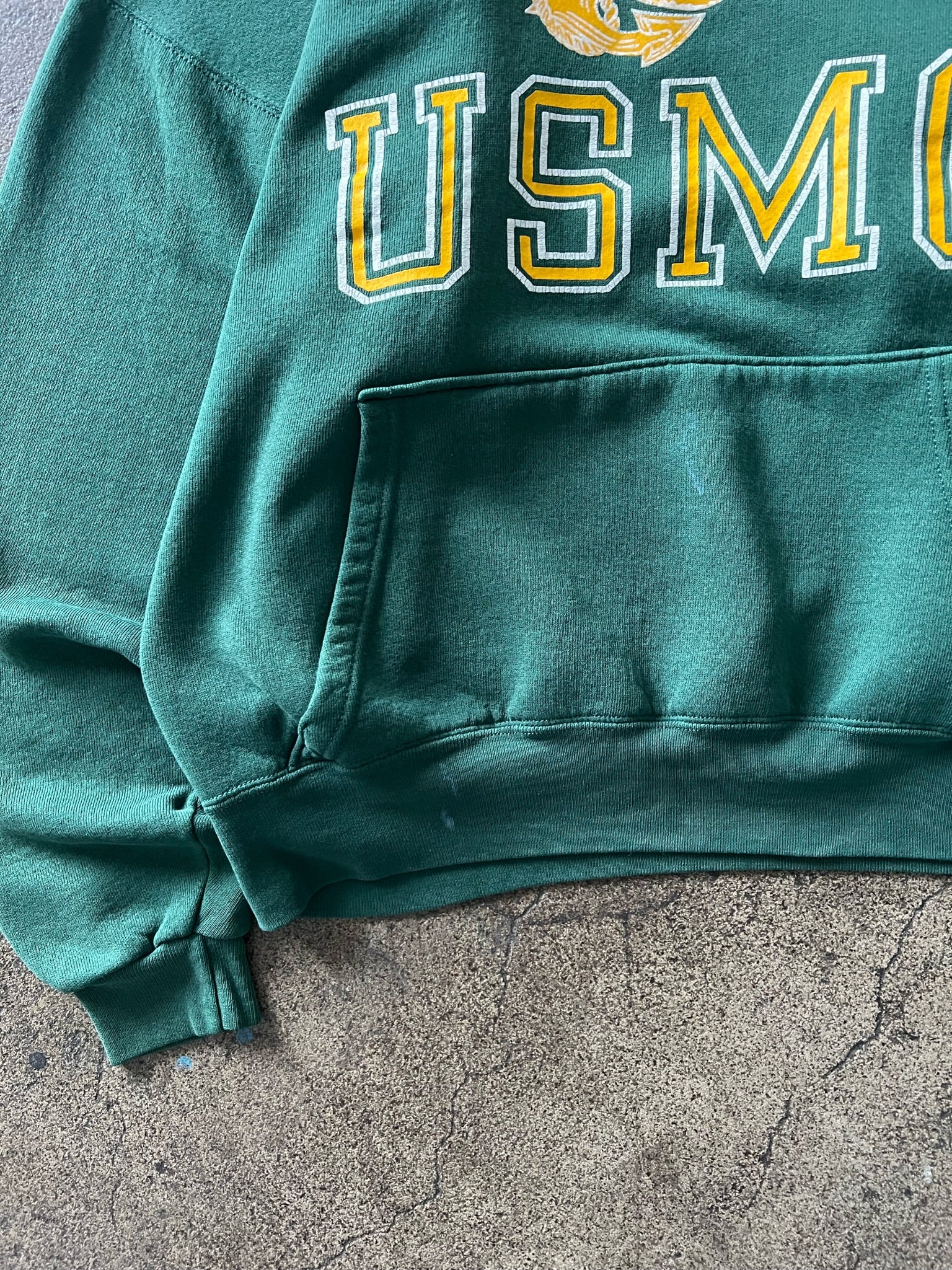 1990s Soffe USMC Green Hoodie – Ametora