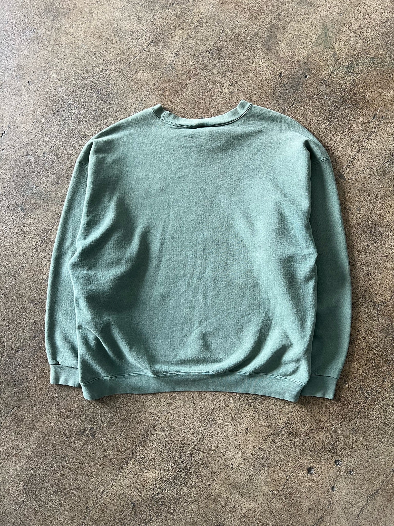 1990s Nike Faded Olive Green Crewneck Sweatshirt – Ametora