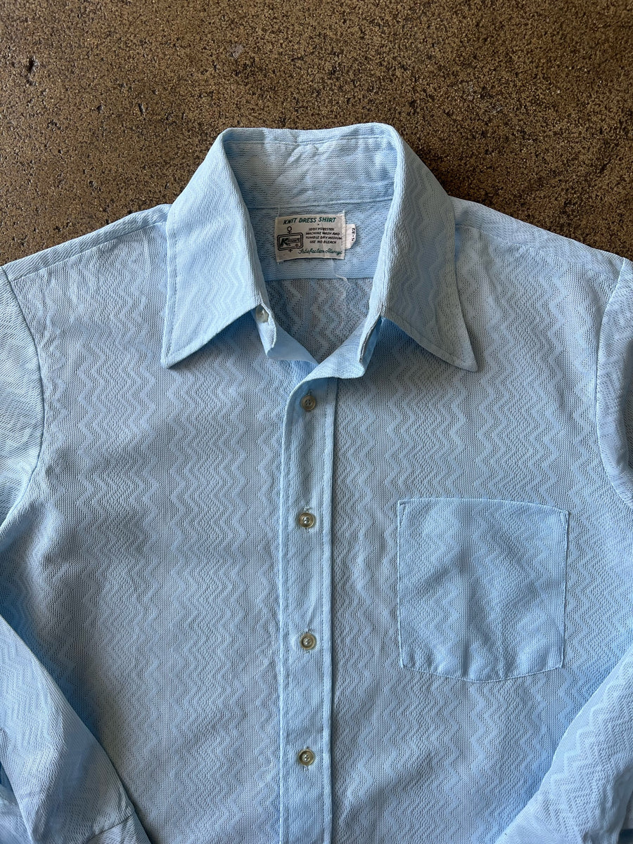 1970s Polyester Knit Dress Shirt – Ametora