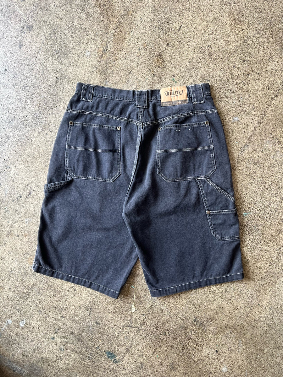 2000s Utility Black Jorts 31" x 12" – Ametora
