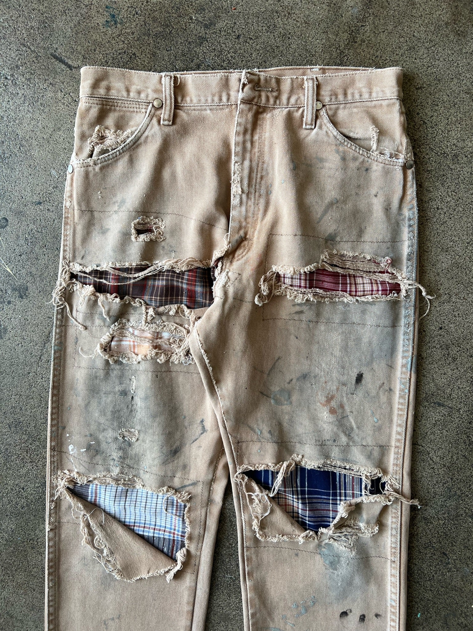 1990s Wrangler Repaired Work Pants 30" x 34" – Ametora