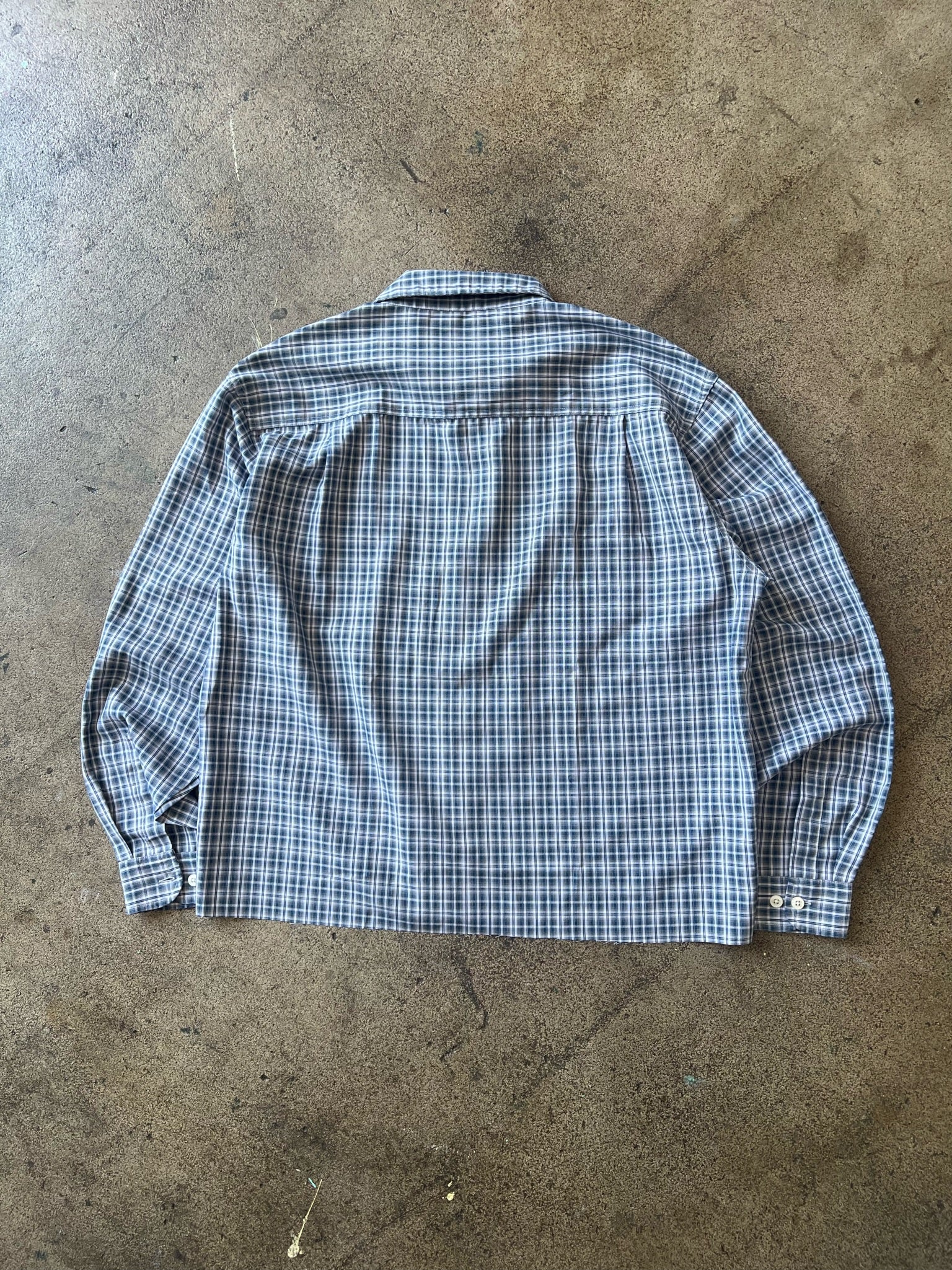 2000s Lucky Brand Cropped Plaid Shirt – Ametora