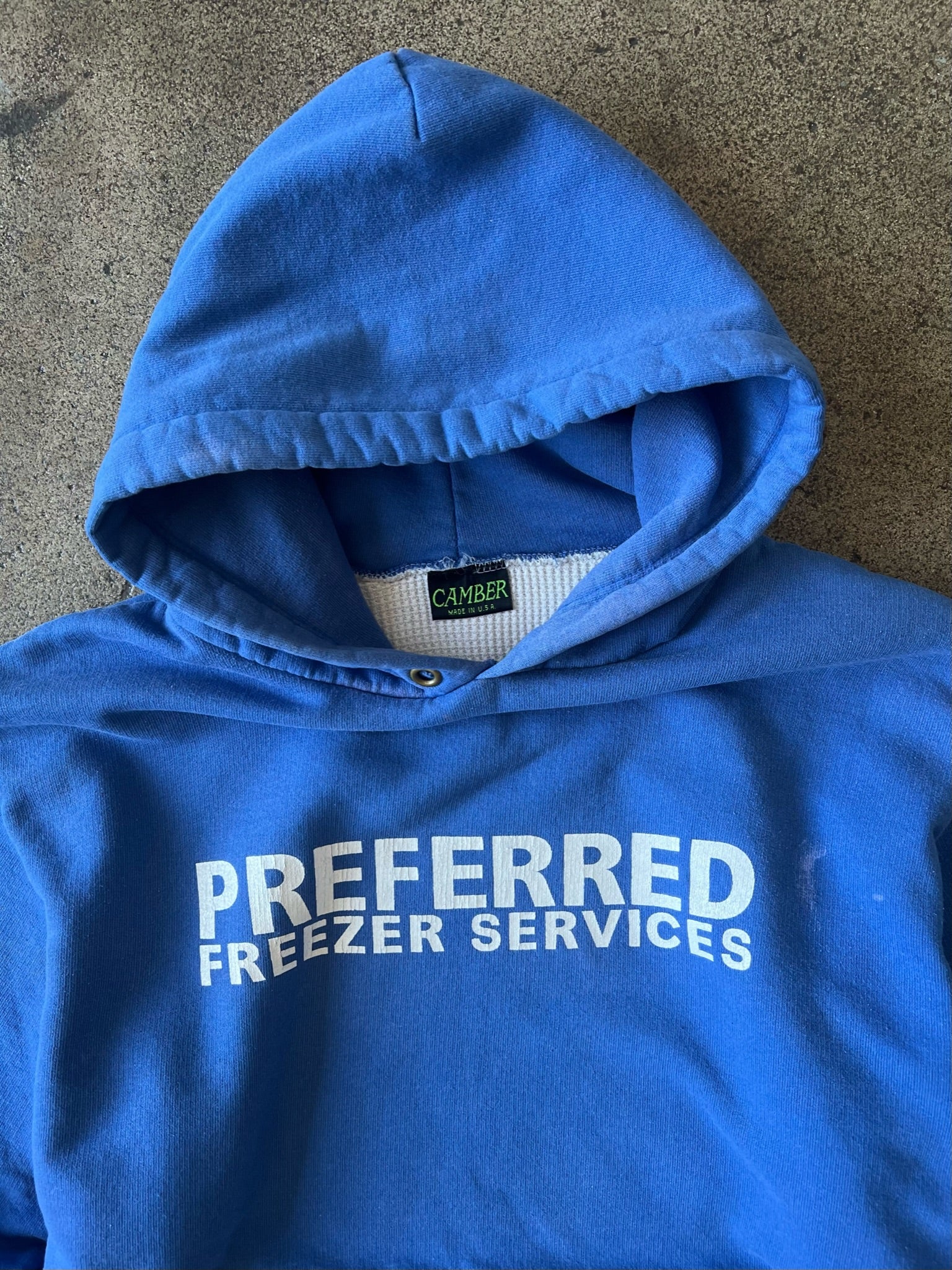 1990s Camber Preferred Freezer Services Thermal Hoodie – Ametora