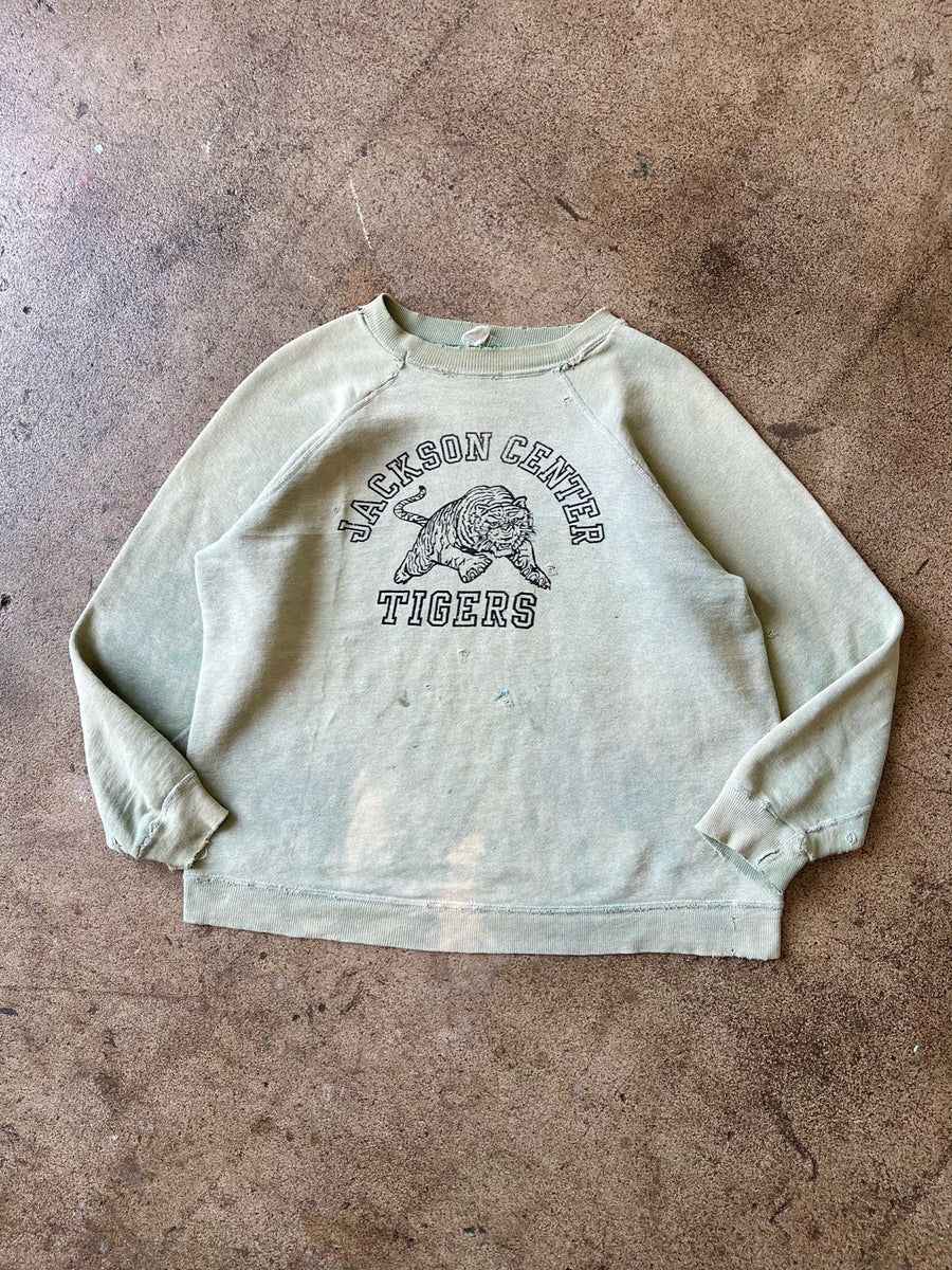 1960s Jackson Center Tigers Raglan Sweatshirt – Ametora