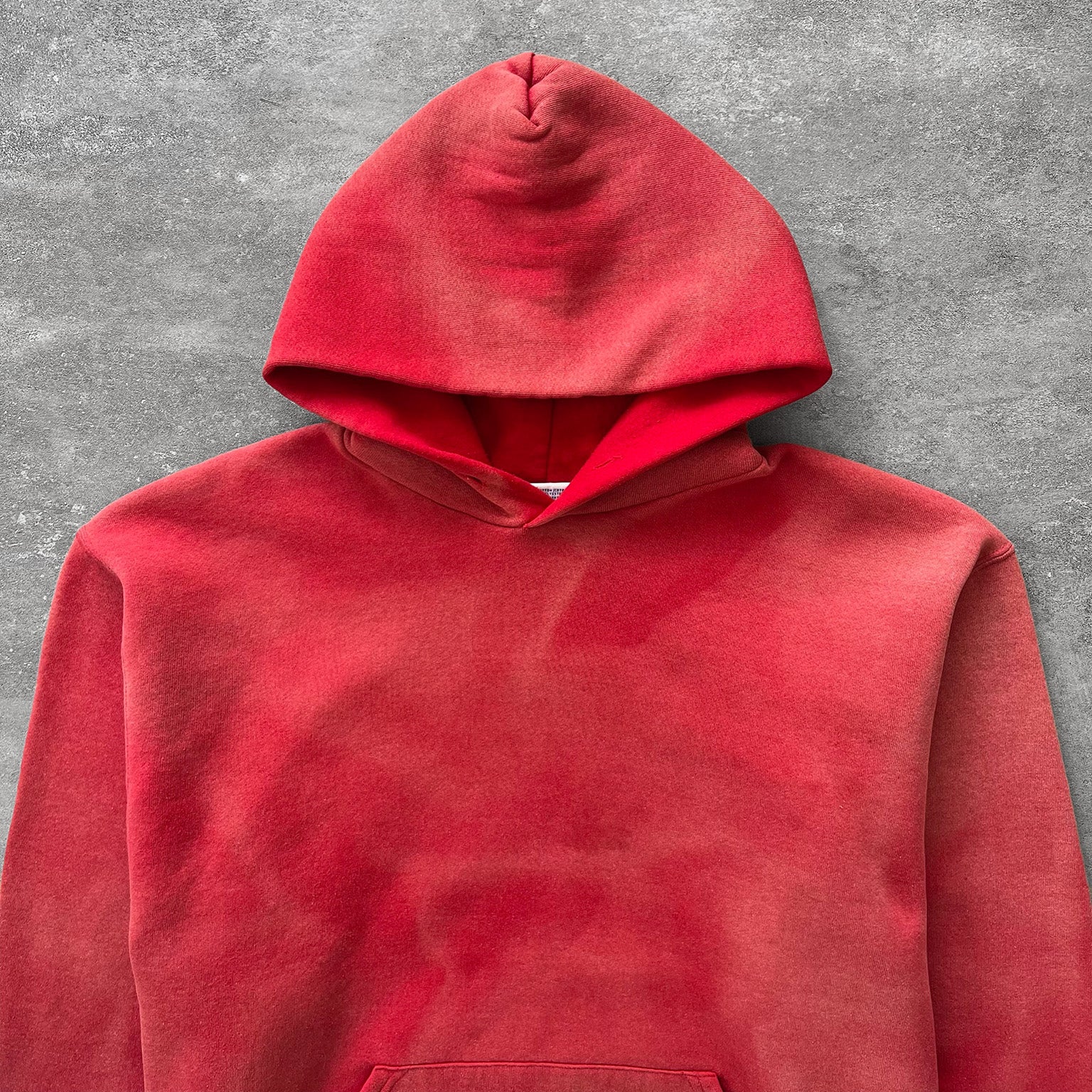 1990s Russell Sun Faded Red Hoodie – Ametora