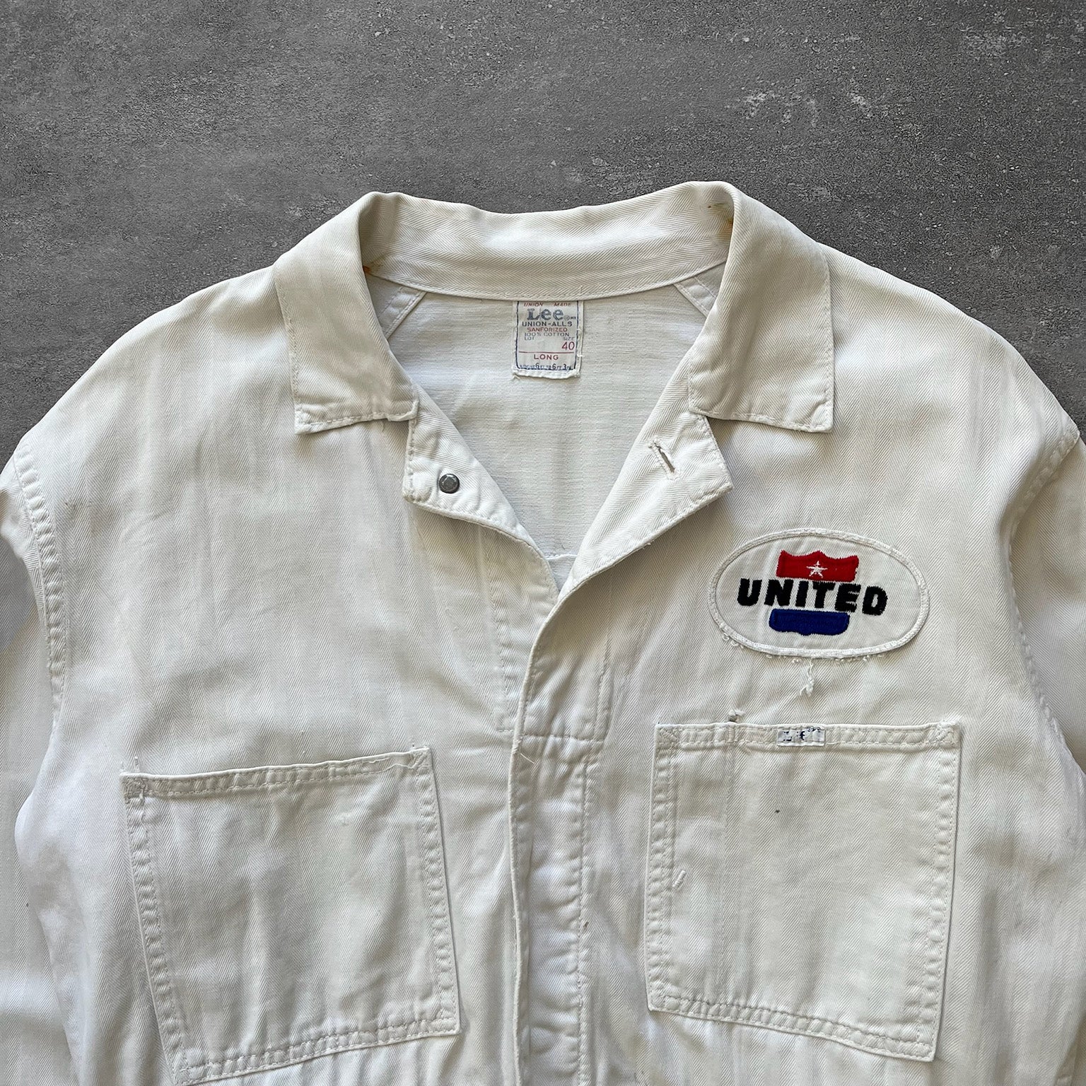 1950s Lee Union Alls United HBT Cropped Work Jacket – Ametora