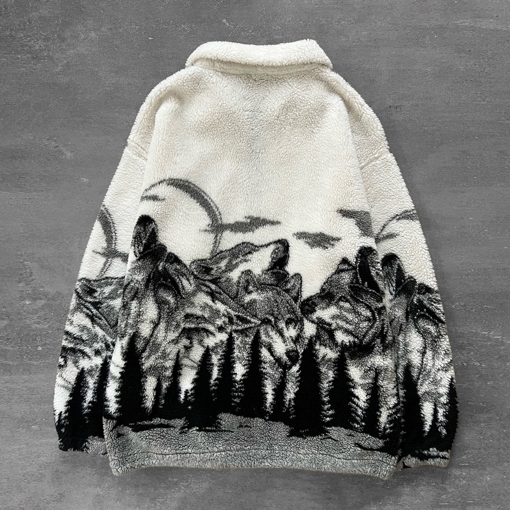 1990s Wolf Fleece Jacket – Ametora