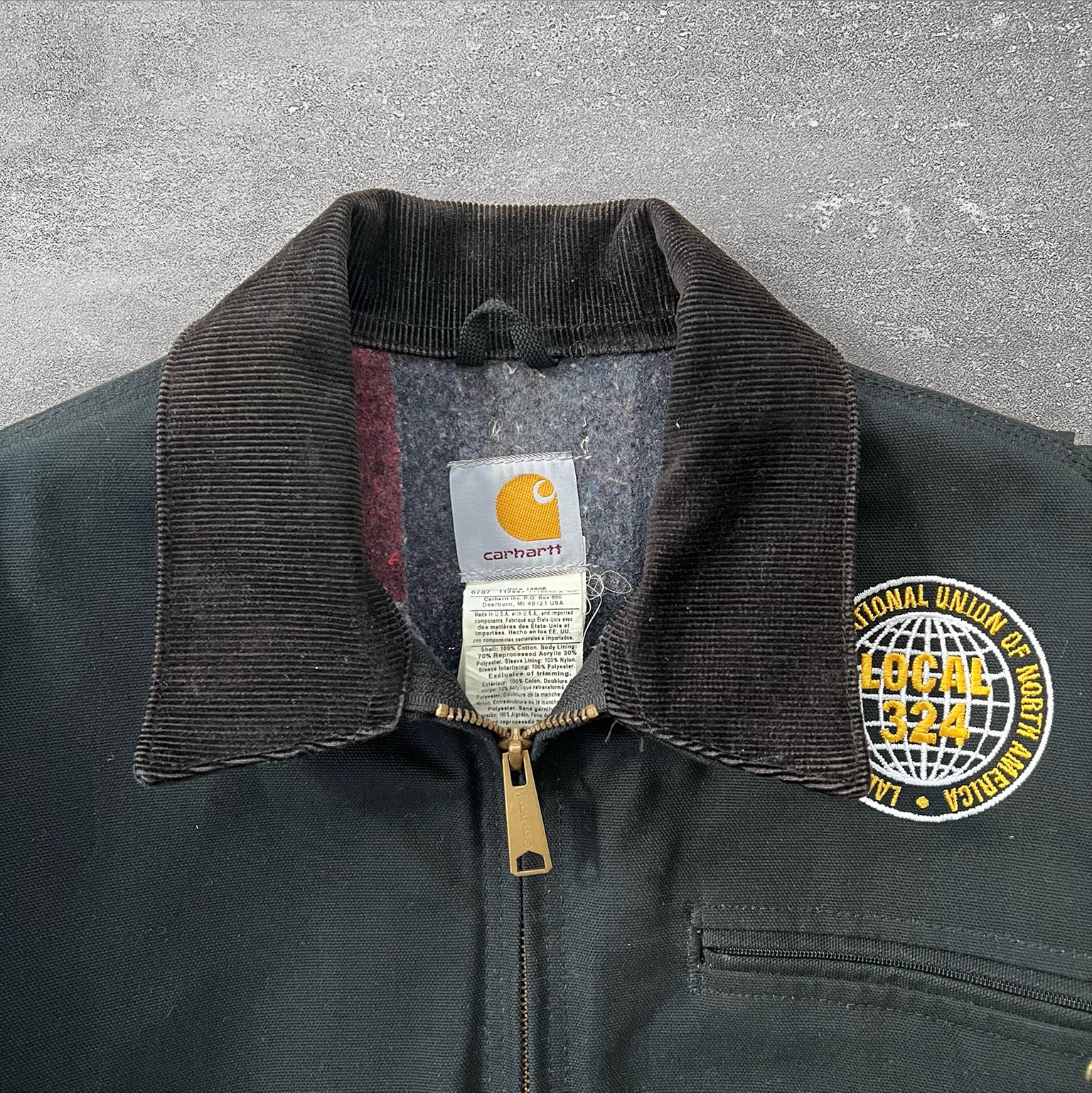 1990s Carhartt Detroit Jacket Laborers International Union – Ametora