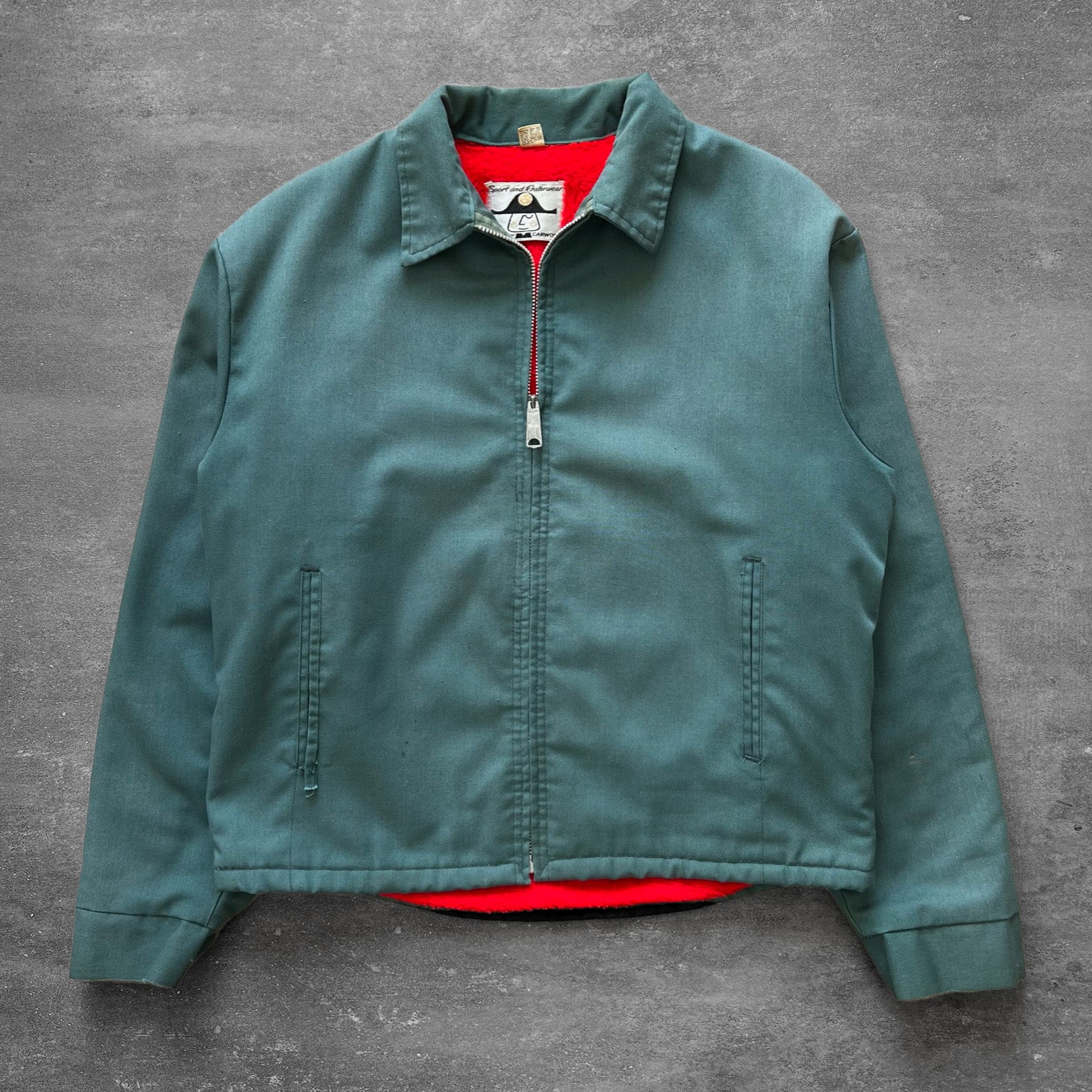 1970s Carwood Sun Faded Seafoam Work Jacket – Ametora