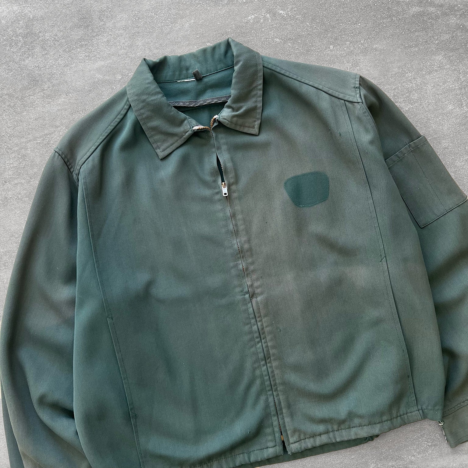 1970s Faded Green Work Jacket – Ametora