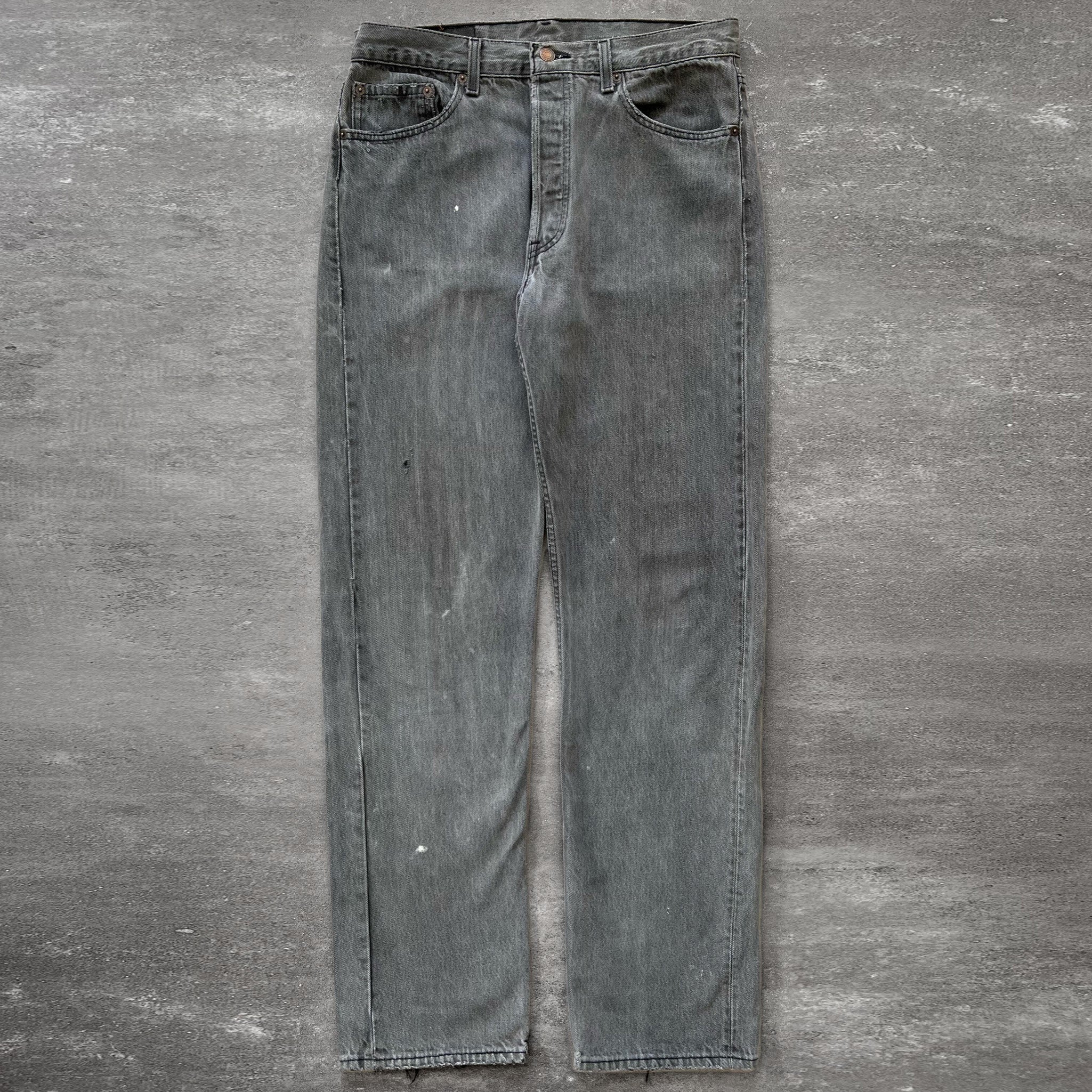 1990s Levi's 501 Jeans Faded Gray 32 x 33 – Ametora