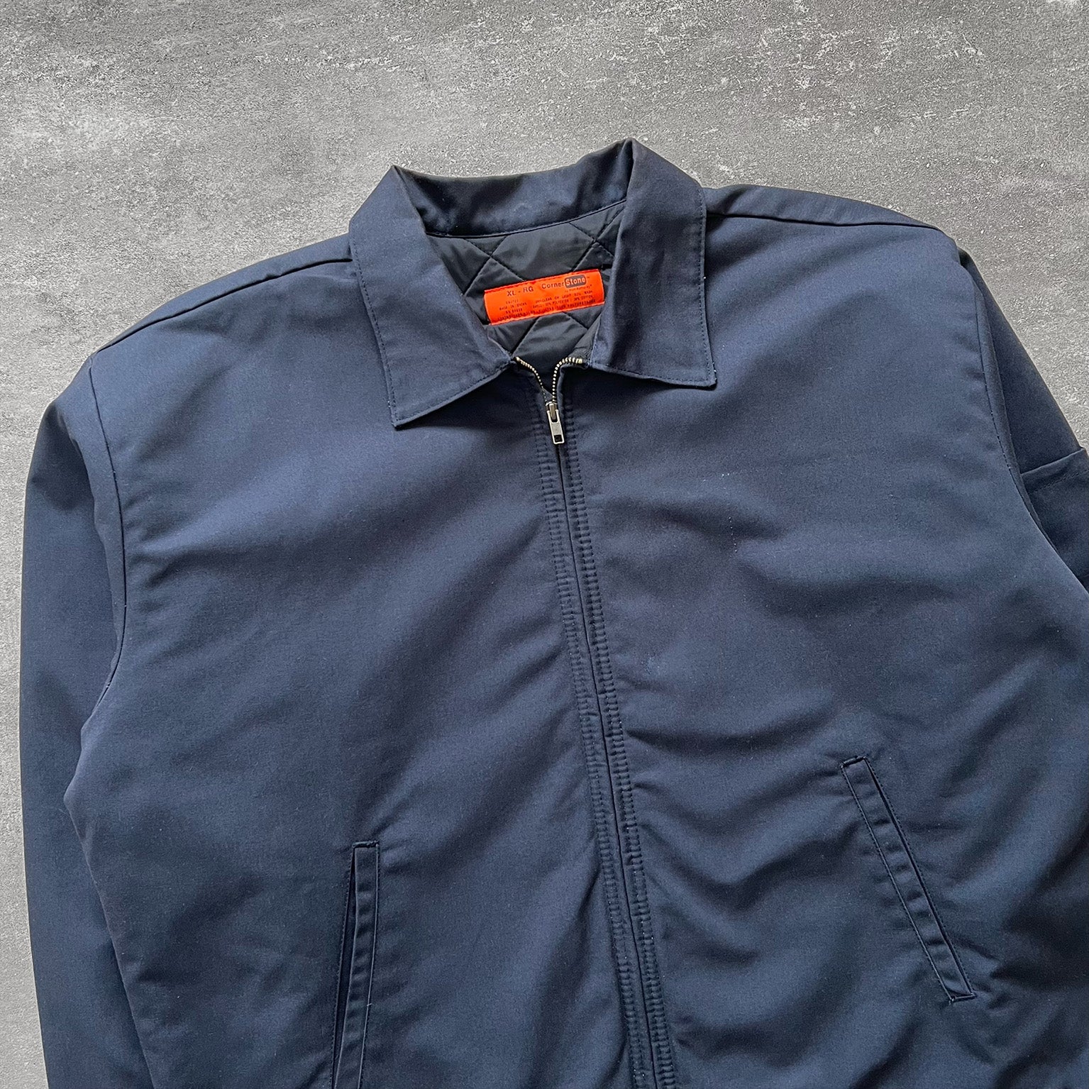 1990s Navy Blue Work Jacket – Ametora