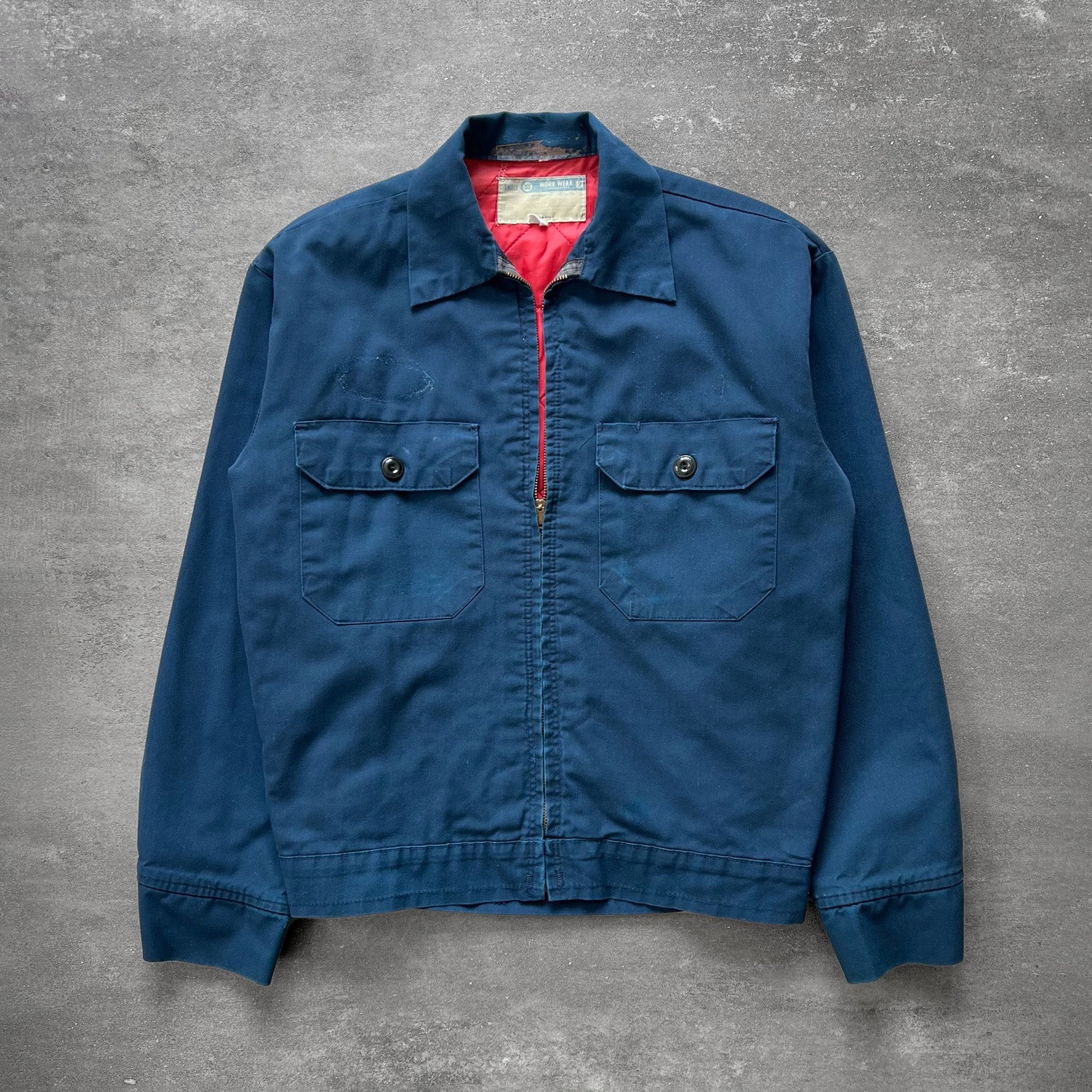 1970s Blue Two Pocket Work Jacket – Ametora